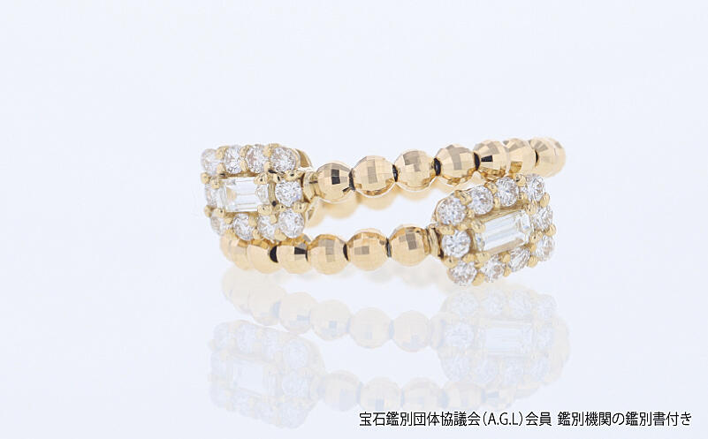 J093 アルカンシェル18金ダイヤ形状記憶リング（計 0.52ct） ｜ ふるさと納税 ｜ モンベル